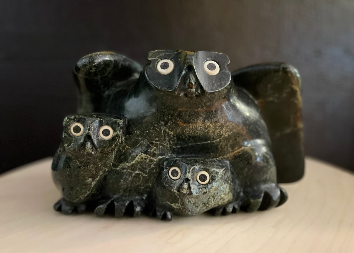 Inuit Sculpture, Cape Dorset Carvings, Arctic Inuit Art– Raven Makes ...