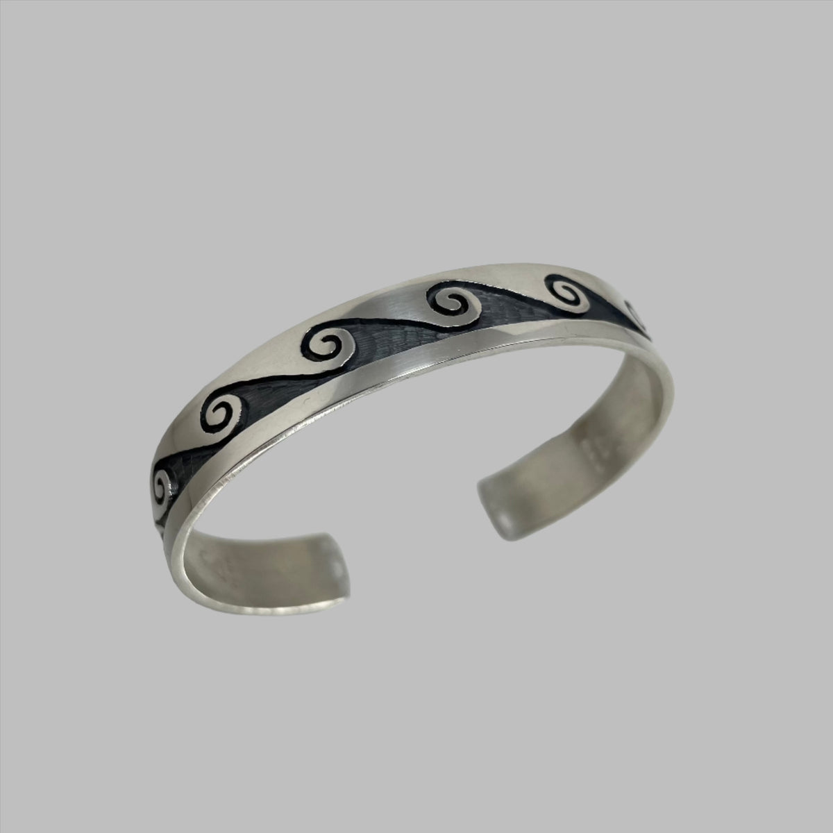 Hopi Storm Waves Bracelet, by Steward Dacawyma– Raven Makes Gallery