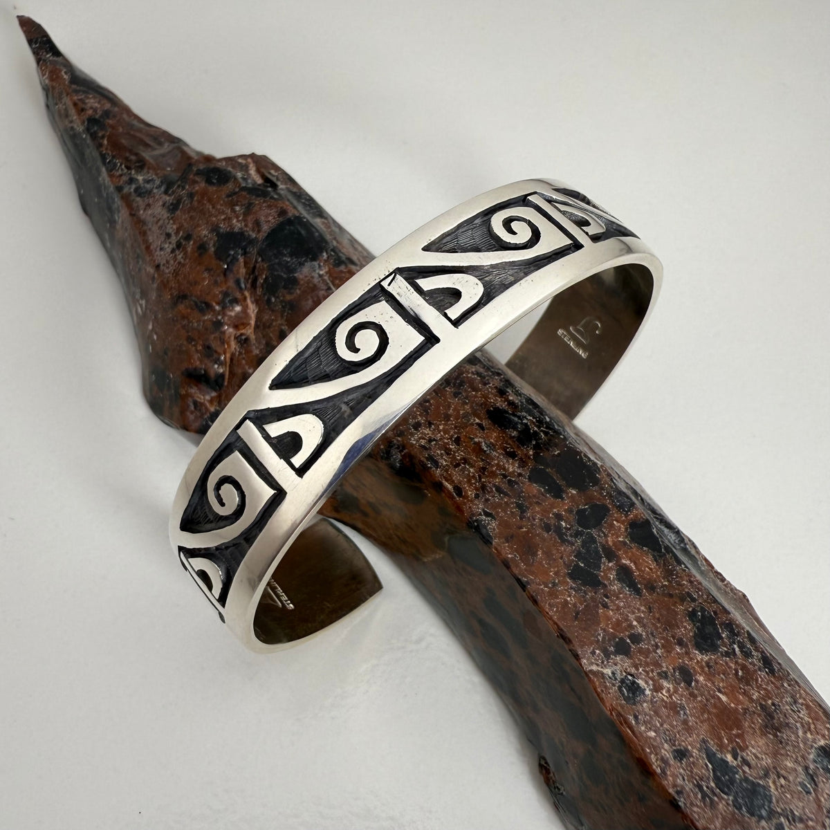 Hopi Wave Bracelet, by Steward Dacawyma– Raven Makes Gallery