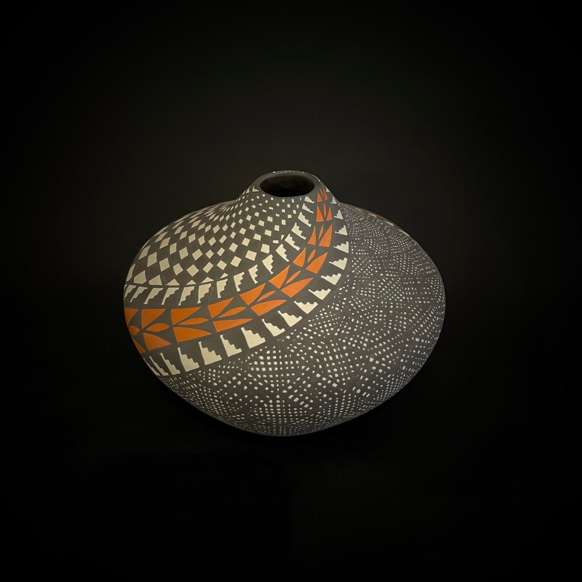 Acoma Fine Line Pottery, by Sandra Victorino at Raven Makes Gallery
