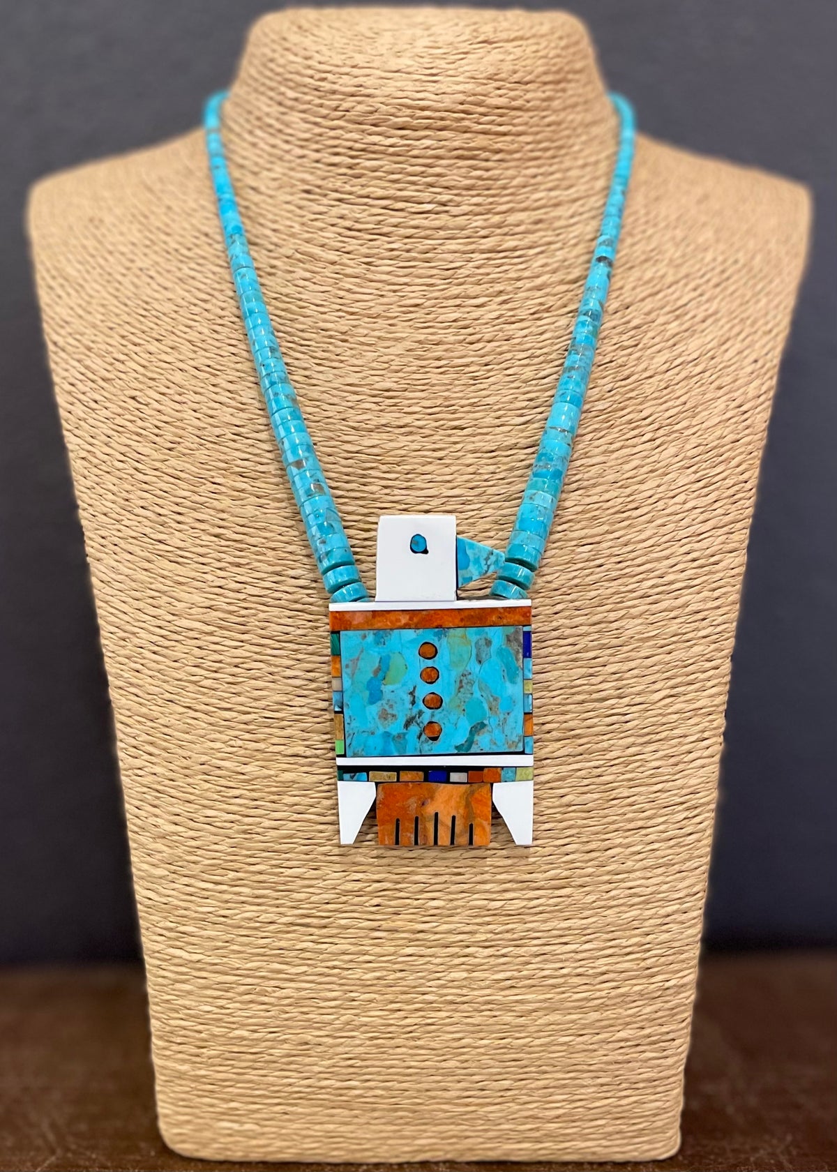 Mary Louise Tafoya Classic Thunderbird Necklace– Raven Makes Gallery
