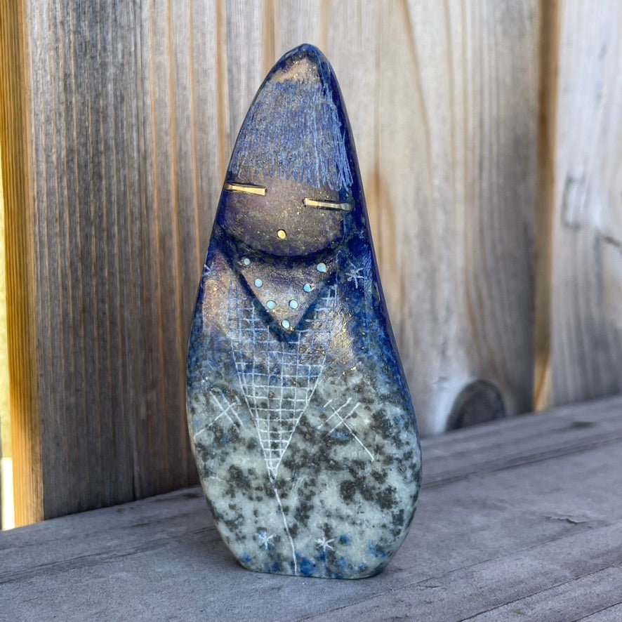 Blue Corn Maiden Zuni Fetish, by Todd Westika– Raven Makes Gallery