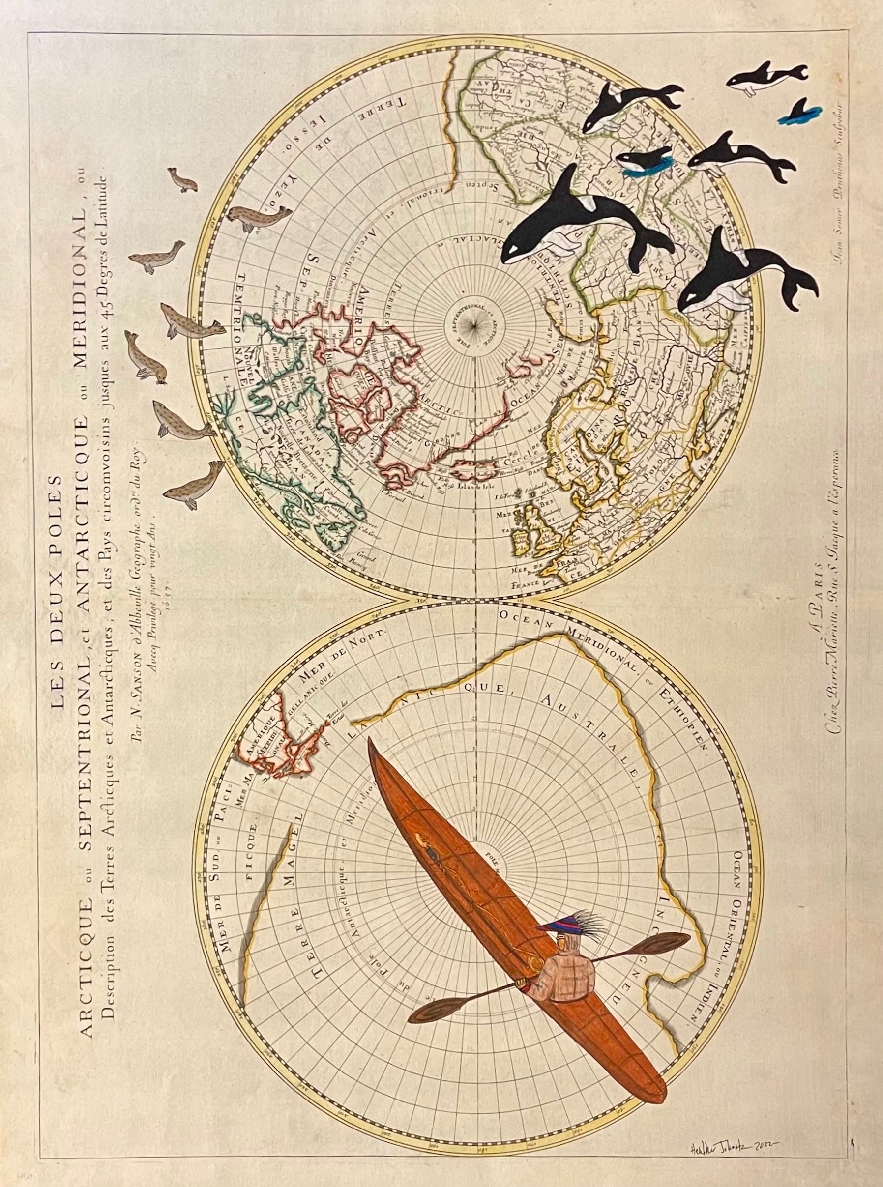 First to Arrive!, 1657 Polar Regions Map, by Heather Johnston– Raven ...