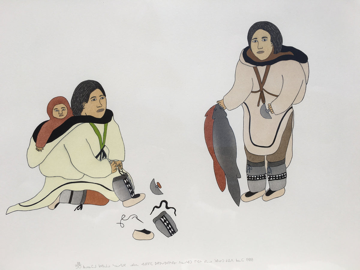 Traditional Inuit Family, Holman Lake Print– Raven Makes Gallery