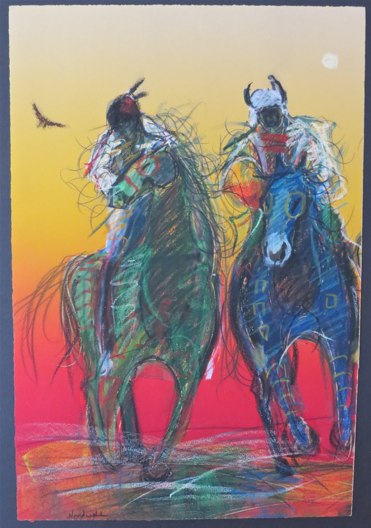 "Man and Horse," by Raymond Nordwall– Raven Makes Gallery