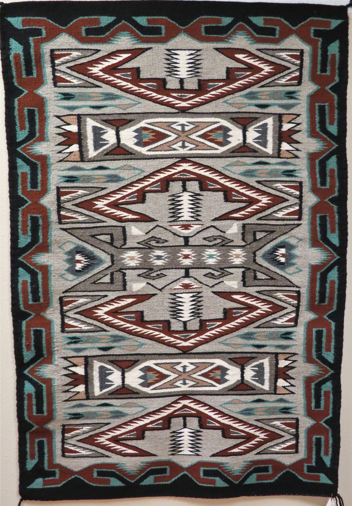 Teec Nos Pos Navajo Rug, by Nellie Bitsui– Raven Makes Gallery