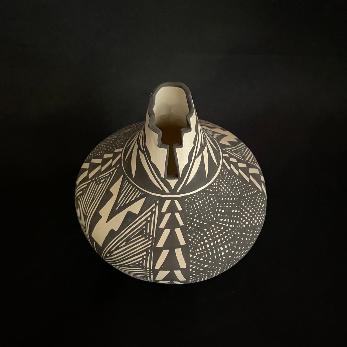 Acoma Fine Line Pottery, by Sandra Victorino at Raven Makes Gallery
