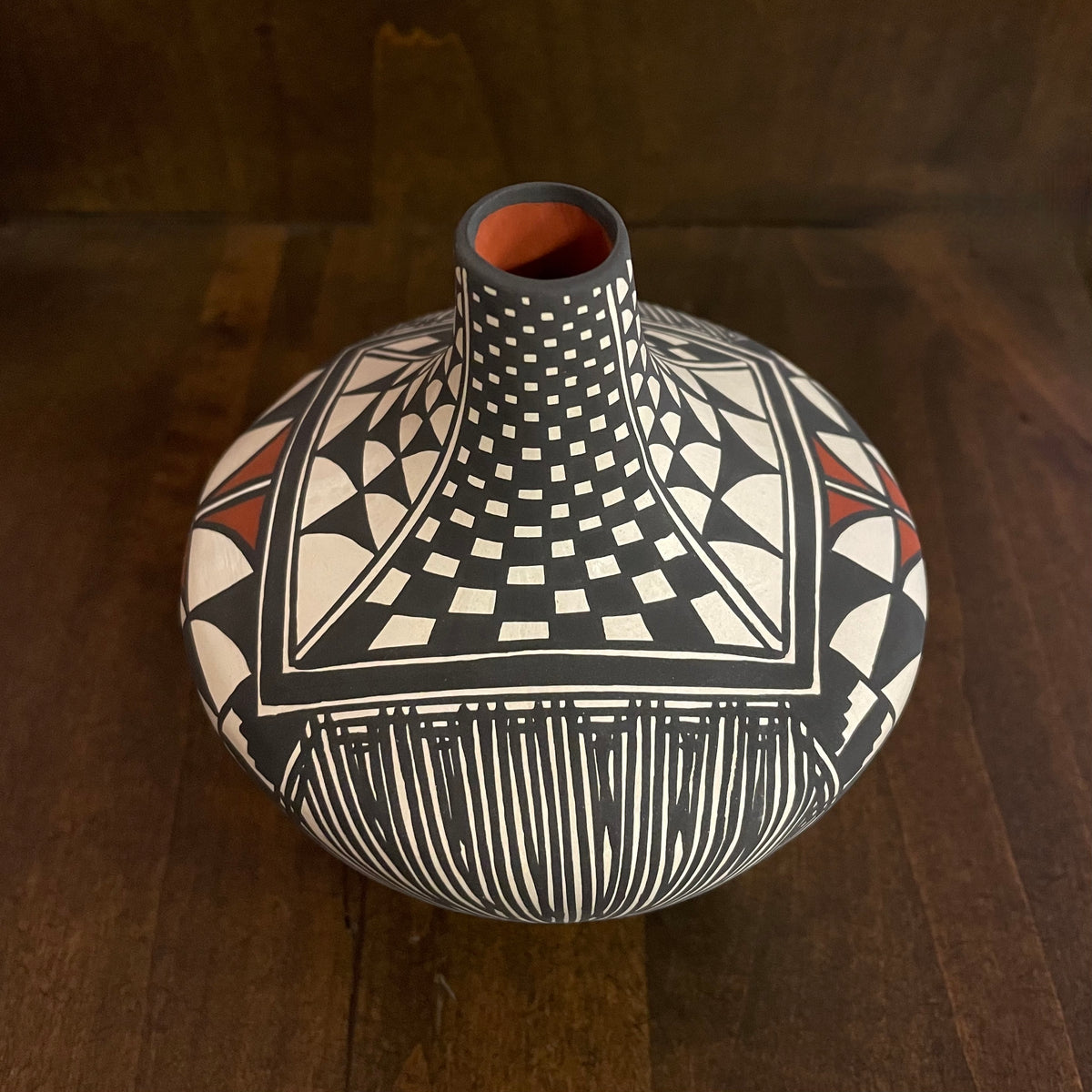 Acoma Fine Line Pottery, by Sandra Victorino at Raven Makes Gallery