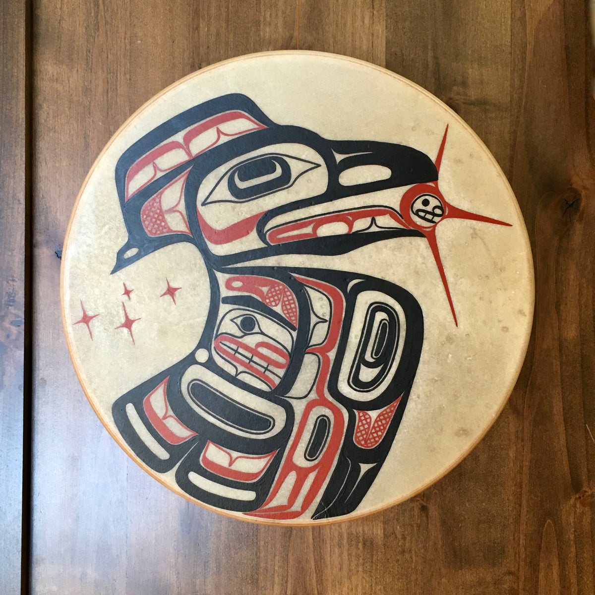 Raven Steals the Sun Drum, by David A. Boxley– Raven Makes Gallery