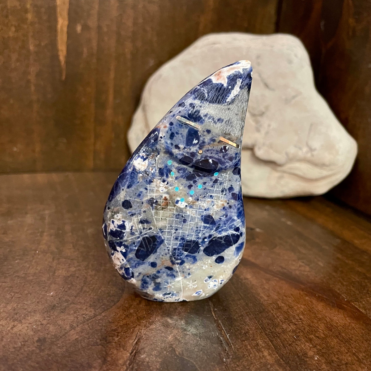 Blue Corn Maiden Zuni Fetish, by Todd Westika– Raven Makes Gallery