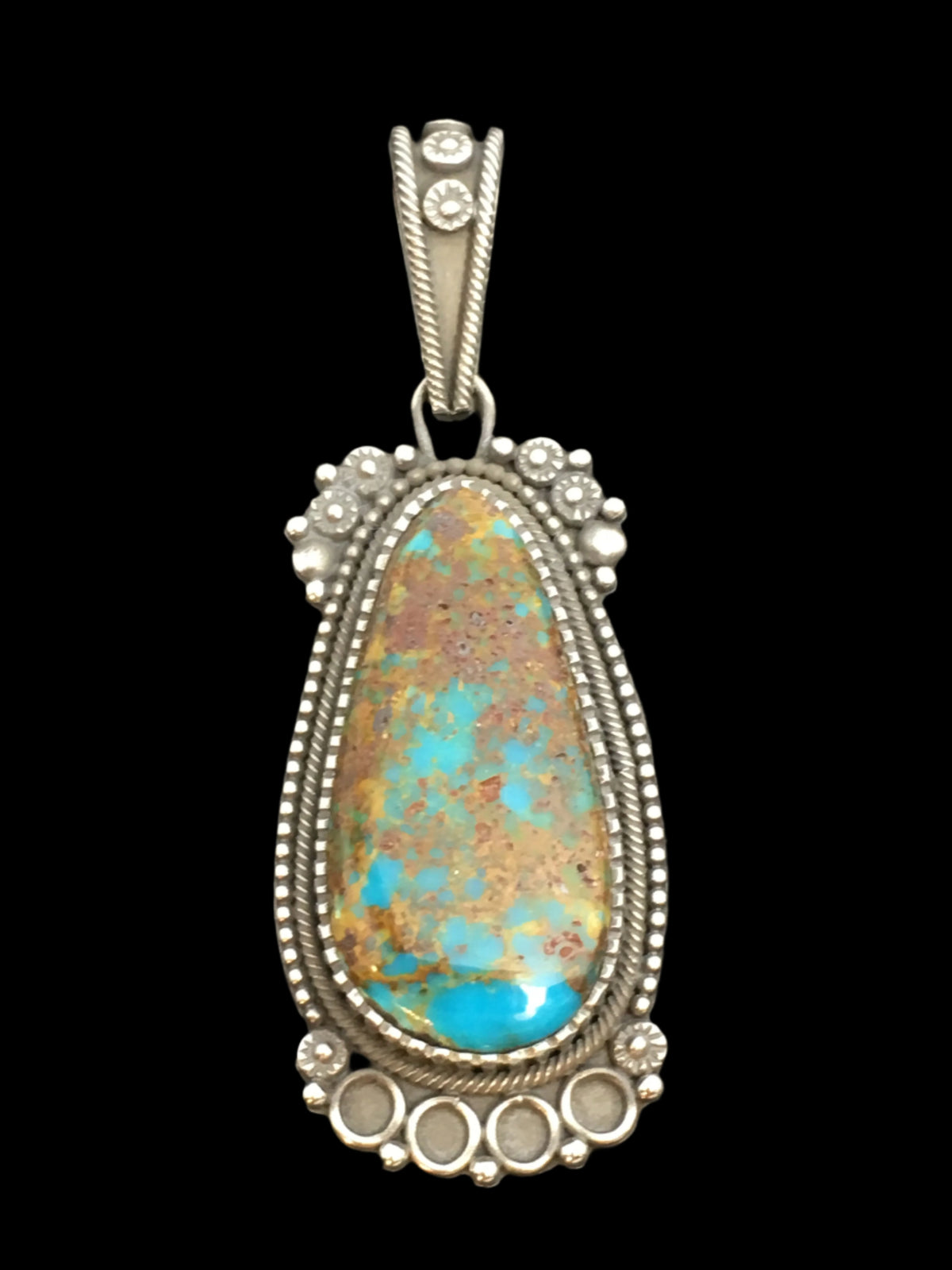 Royston Turquoise Pendant, by Ivan Howard– Raven Makes Gallery