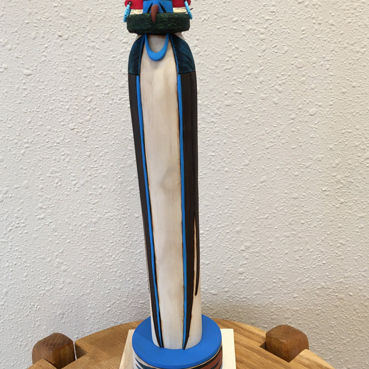 Zuni Eagle Wood Sculpture, by Gregg Lasiloo– Raven Makes Gallery