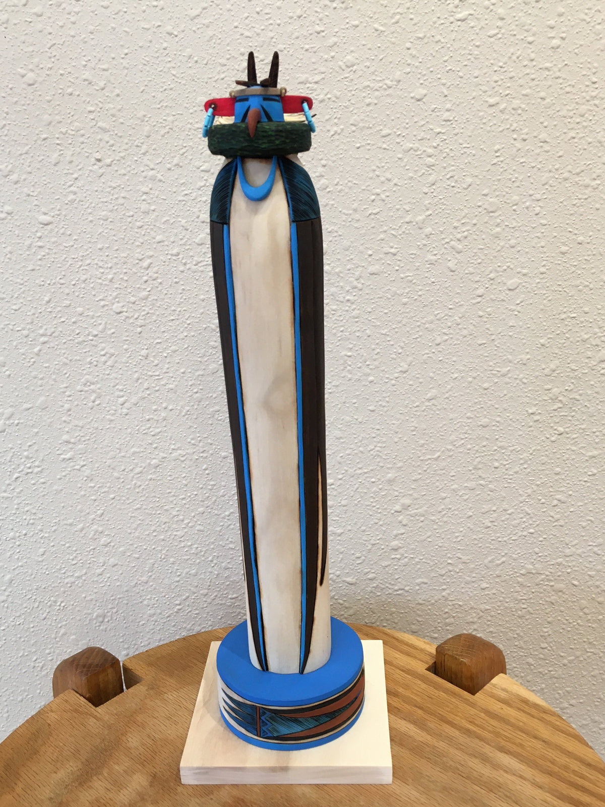 Zuni Eagle Wood Sculpture, by Gregg Lasiloo– Raven Makes Gallery