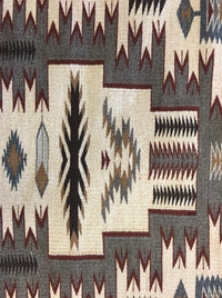 Earth Tones Storm Pattern Navajo Rug, by Nora Manybeads– Raven Makes ...