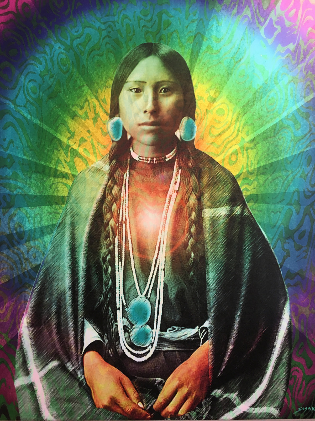 Rainbow Girl, by Roger Perkins, at Raven Makes Gallery