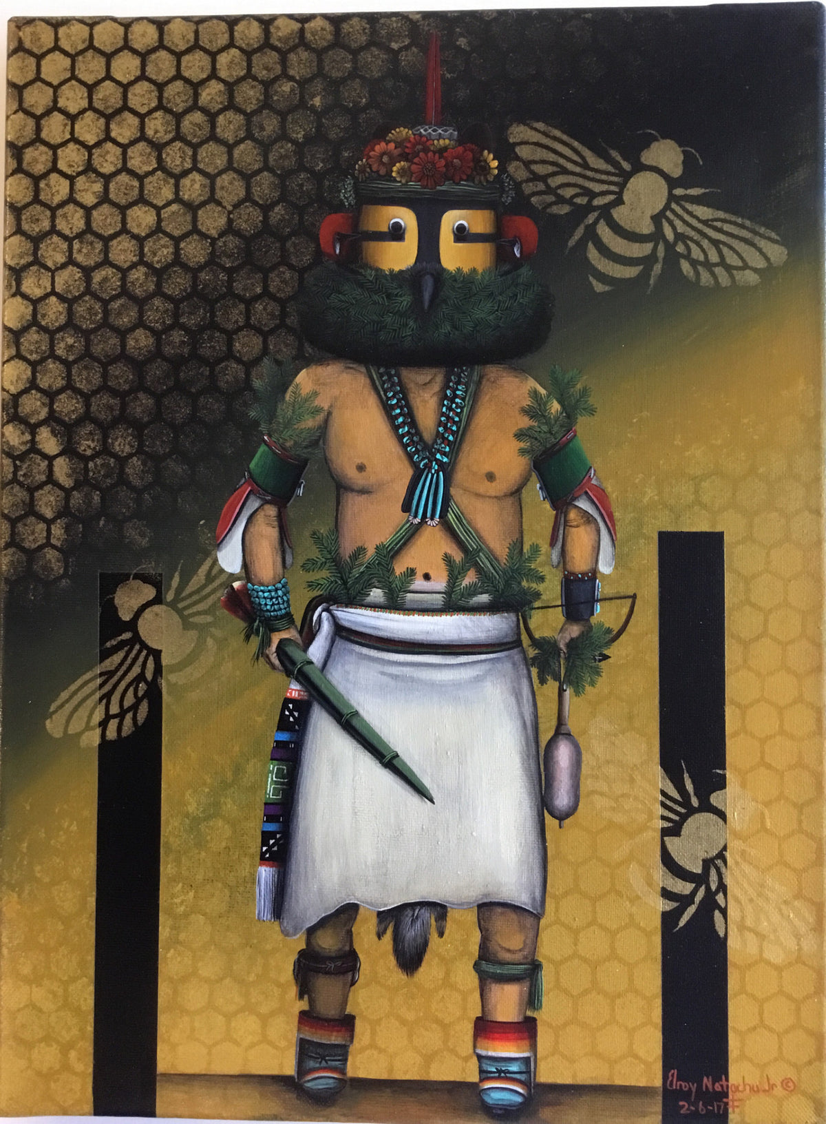 Bee Hive, by Elroy Natachu, Jr.– Raven Makes Gallery
