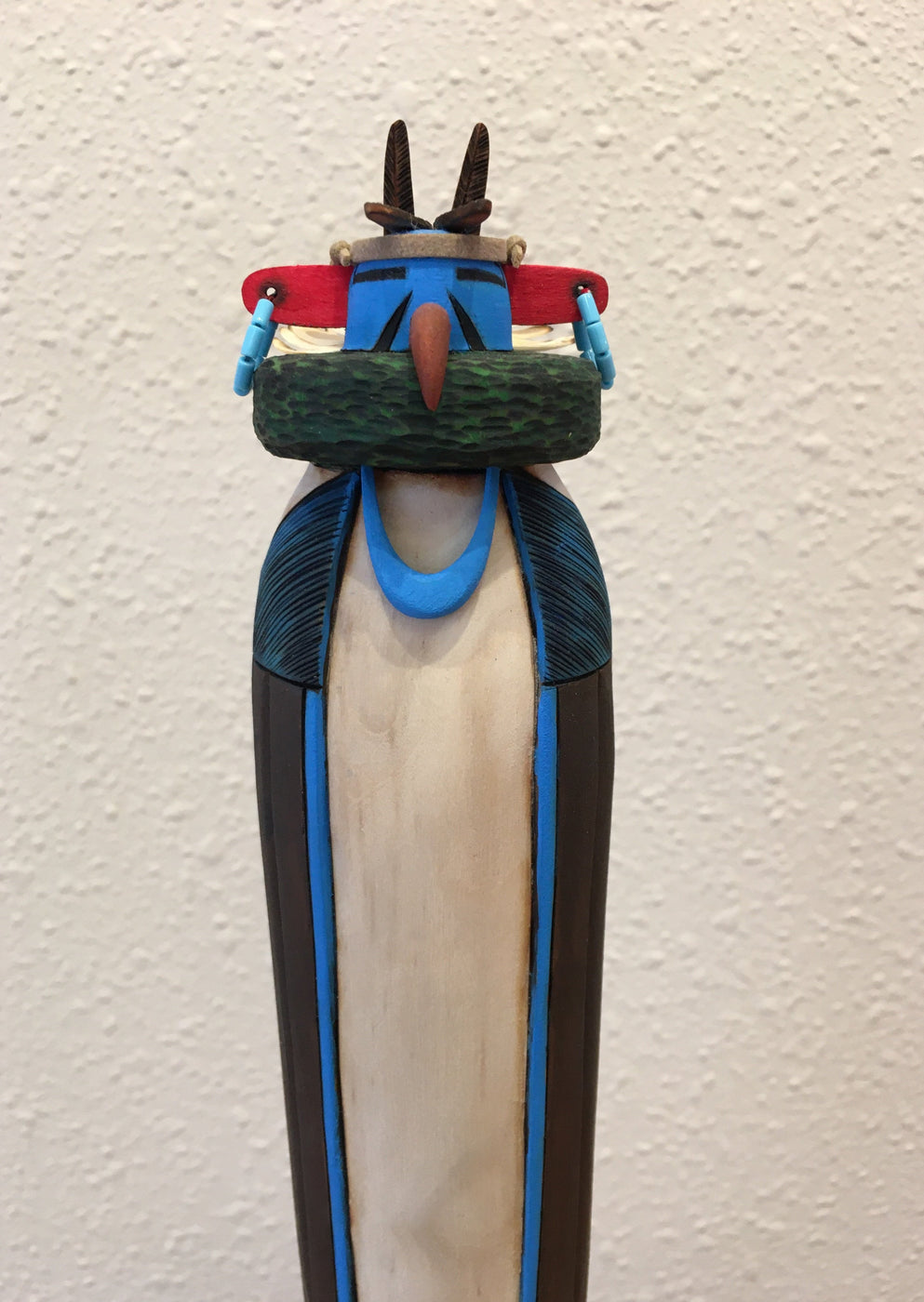 Zuni Eagle Wood Sculpture, by Gregg Lasiloo– Raven Makes Gallery
